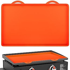 22” Blackstone Griddle Cover Silicone Griddle Mat for 22 Inch Blackstone Griddle, Heavy-Duty Food Grade Silicone Mat to Protect from Pollen, Debris and Rust, All-Season Protective Griddle Cover
