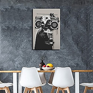 Roo Banksy Graffiti Darth Vader Canvas Art Poster and Wall Art Picture Print Modern Family Bedroom Decor Room Decor Posters 12x18inch(30x45cm)