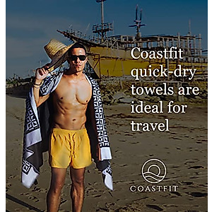 Coastfit Premium Oversized Pool- / Beach-Towel Made from Sustainable Materials (Flamingo Pink)