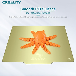 Creality Official Ender 3 Build Plate, 235x235mm Double-Sided Magnetic Bed Plate Smooth+Textured Surface Flexible Removable Printing Platform for Ender 3/3 V2/3 Pro/3 S1/3 S1 Pro/5/5S/5 Pro