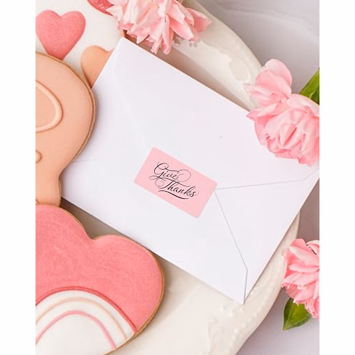 MUNBYN 2.25"x1.25" Thermal Sticker Labels, Pink Self-Adhesive Barcode Label Paper for Direct Thermal Printer and Business, Multi-Purpose Rectangle Address Shipping Mailing Stickers,1000 Sheets/Roll