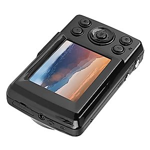 TOPINCN Digital Camera Recorder, Digital Video Camera 2MP 720P 30FPS Vlogging Camera 16X Zoom Mini for Outdoor(Black)