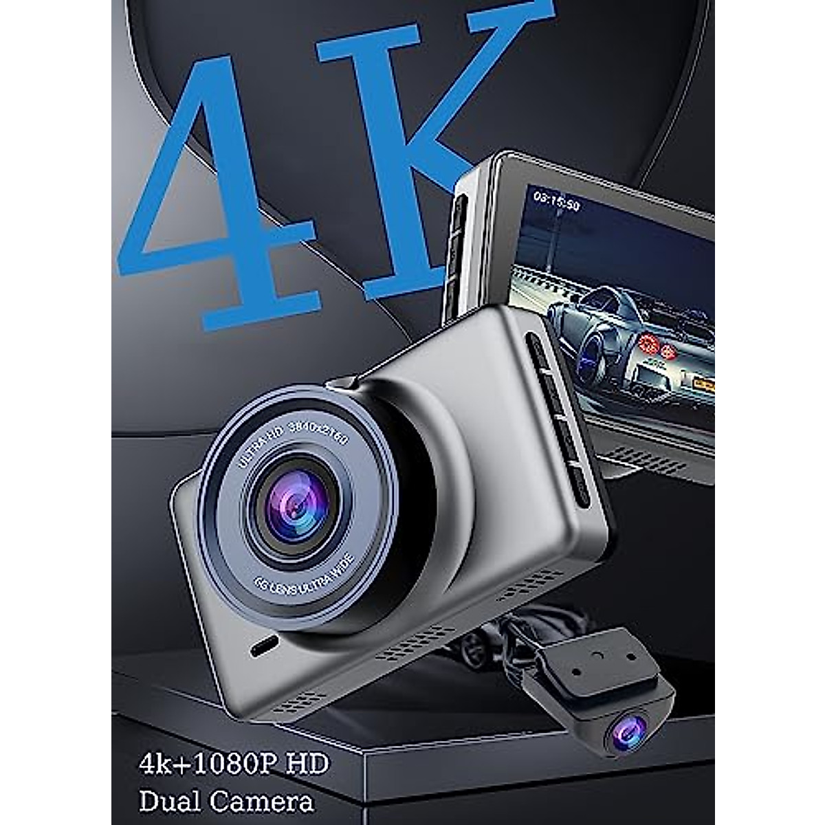 Dash Cam Front 1080P FHD Dash Camera for Cars with 2" Screen Dashboard Cam 170°Wide Angle WDR Parking Mode Accident Lock Night Version G-Sensor Loop Recording 24H Parking Monitoring Support 128GB Max