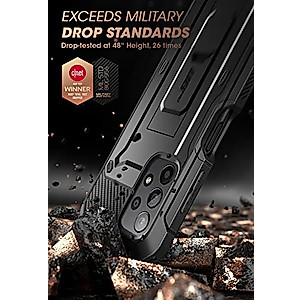 SUPCASE Unicorn Beetle Pro Case for Samsung Galaxy A23 4G/5G (2022), Full-Body Rugged Belt-Clip & Kickstand Case with Built-in Screen Protector (Black)