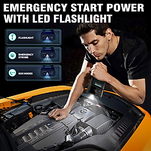 RESVIN Jump Starter with Air Compressor, 1500A 13500mAh Portable Car Battery Starter with 120PSI Tire Inflator, 12V Lithium Jump Box for Vehicles, Car Battery Booster for 8.0L Gas 6.0L Diesel Engines