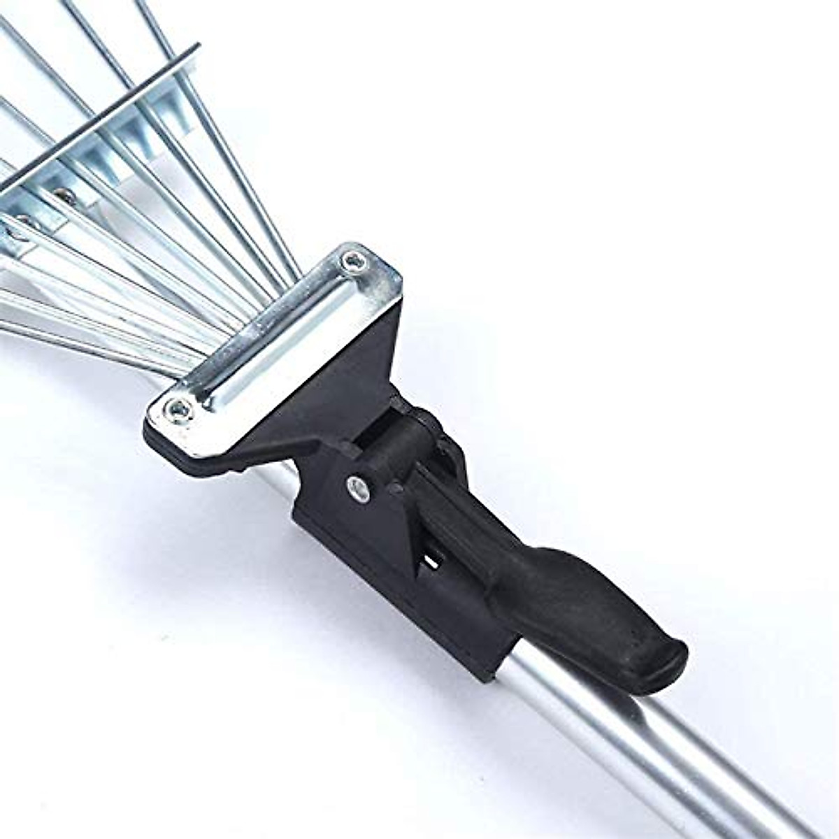 ZRSJ Leaf Fan Rake, Leaf Rake, Garden Leaf Rake with Retractable Gardening Weed Cleaner Rake for Leaf Grass Paddock Collecting Loose Debris in Lawn and Yard (Size : A)