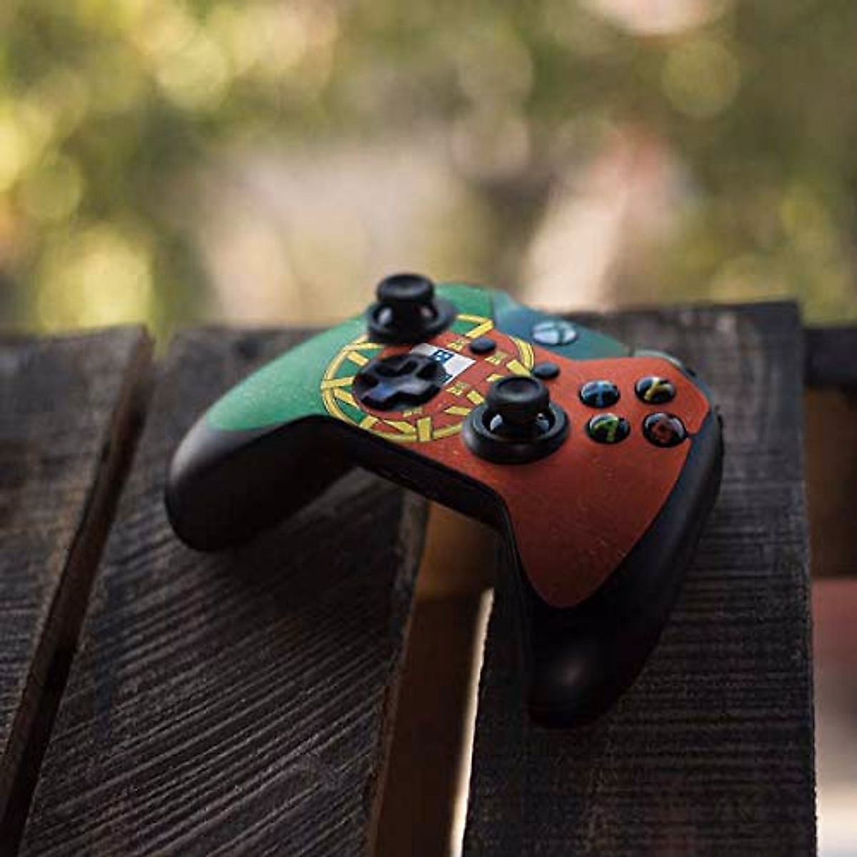 Skinit Decal Gaming Skin Compatible with Xbox One Controller - Originally Designed Portugal Flag Distressed Design