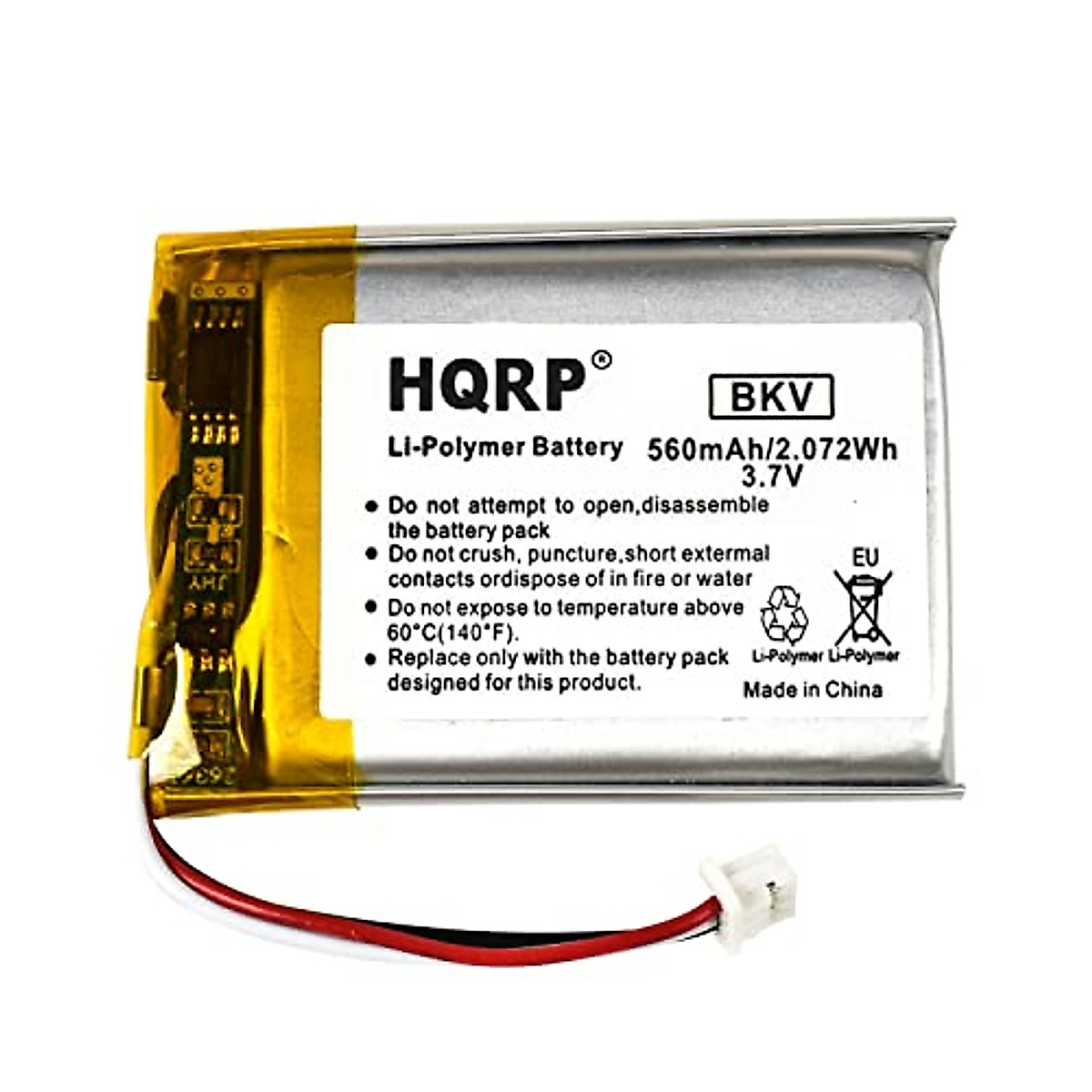 HQRP Battery Compatible with Viper 7941V 7944V 7945V 5904V 5902V 4702V 4704V 5702V 5704V, Clifford 7941X, 7944X, 7944X, Python 7941P, 7944P, 7945P Remote Control Key Fob Car Engine Starter