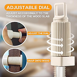 MOJOCO Portable Clothes Dryer Hanger - Adjustable Clothes Dryer Hanging Rod with Anti Slip -Easy to Install in Doors, Cabinet, Bedroom, Bathroom - Compact Dryer Hanger for Camping, Travel, RV