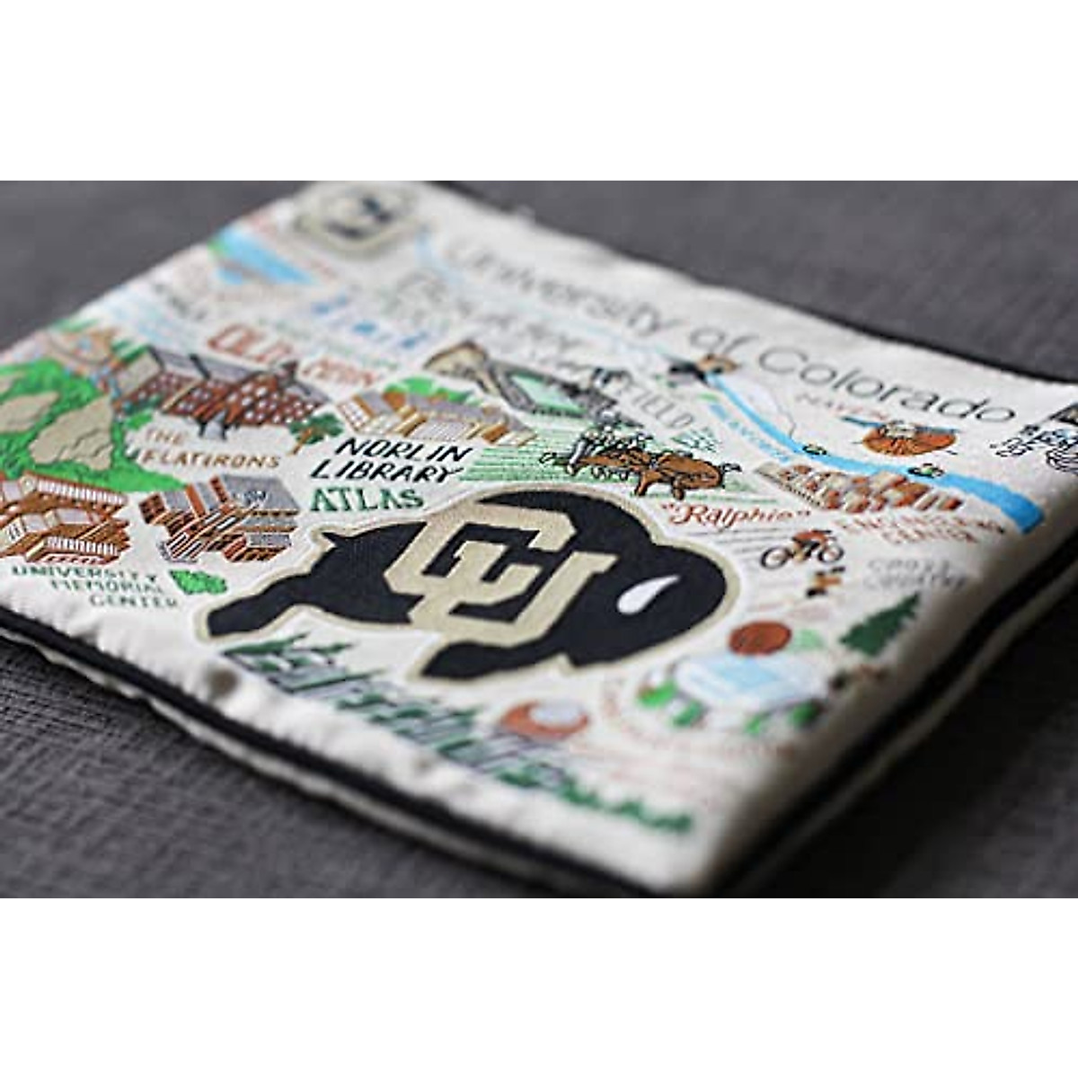 Catstudio University of Colorado Boulder Collegiate Zipper Pouch Purse | Holds Your Phone, Coins, Pencils, Makeup, Dog Treats, & Tech Tools
