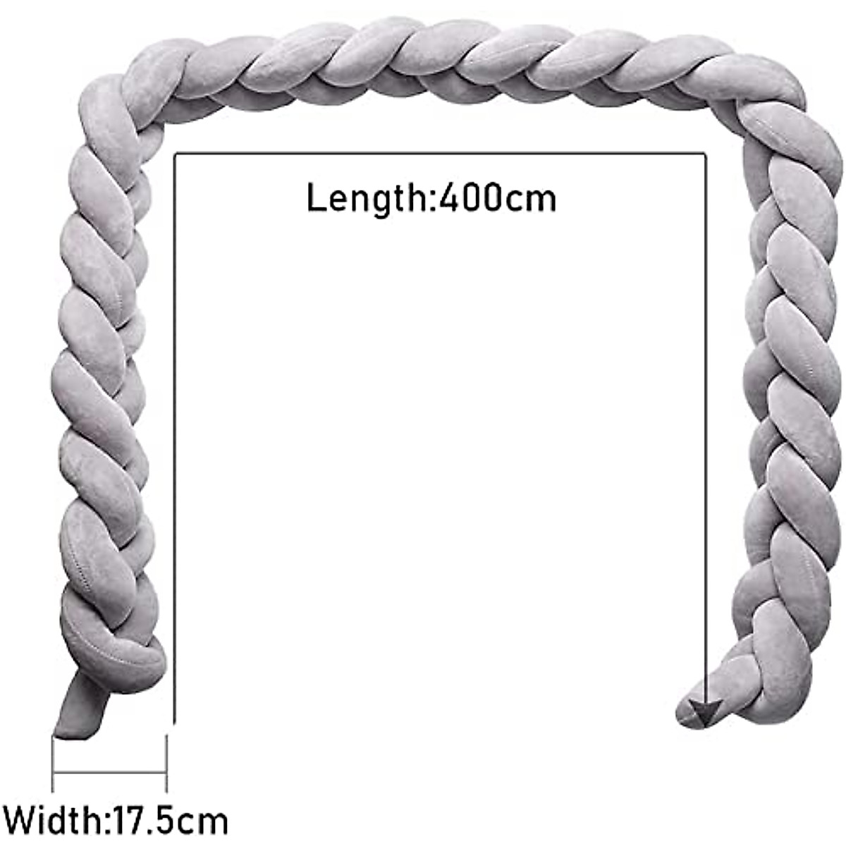 GearKing Cushion Soft Knot Pillow158 inches Handmade Soft Cushion Decor for Bedroom (158in+Pink)