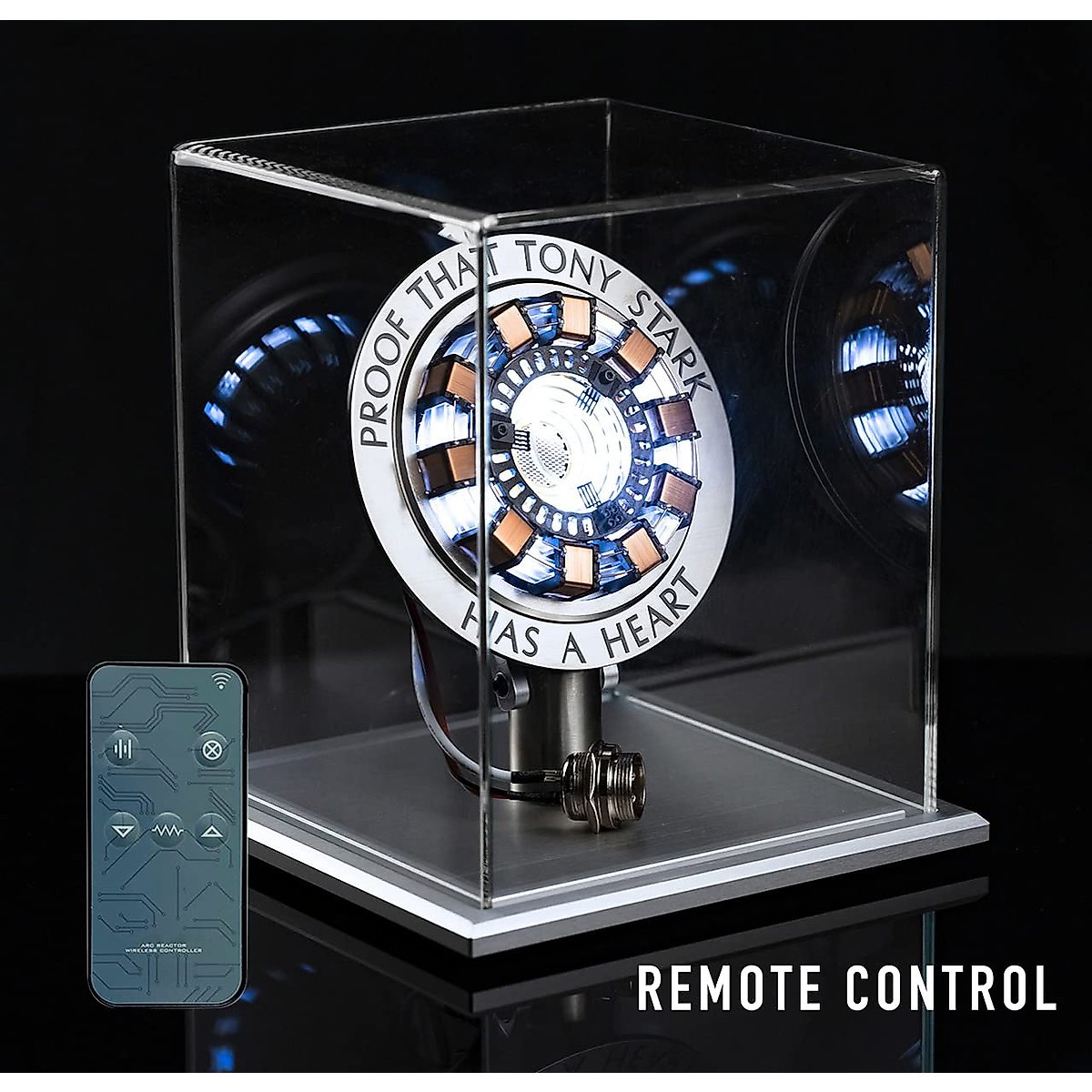 Lonyiabbi 1:1 Arc Reactor MK1 DIY Finished Product Model Led Light USB with Display Box