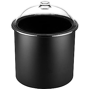 Carlisle FoodService Products Coldmaster Ice Cream Server Insulated Crock with Lid for Kitchens and Restaurants, Plastic, 3 Gallons, Black
