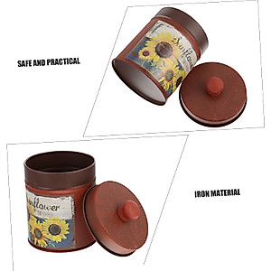 Cabilock Rustic Decor cookies tin farmhouse with lids vase bulk vases cookie tray with lid Container Plant Holder cactus Rustic Bread