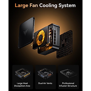 KAMRUI Mini PC, Mini Computer Intel 11th Gen N5105(up to 2.9GHz), 12GB RAM/256GB M.2 SSD, 4K UHD, 2.5 inch SSD(up to 2TB), 2.4G/5.0G WiFi, Business, Home, Office, Recreation