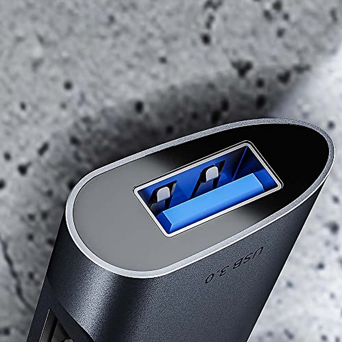 ACHORO 4 Ports Mini USB Hub – High Speed USB 3.0 Multiple USB Port Expender - Aluminium Alloy External USB Port for Laptop, Mac, PCs, – Portable Multi USB Port & Computer USB Hub (USB A 3.0 & 2.0)