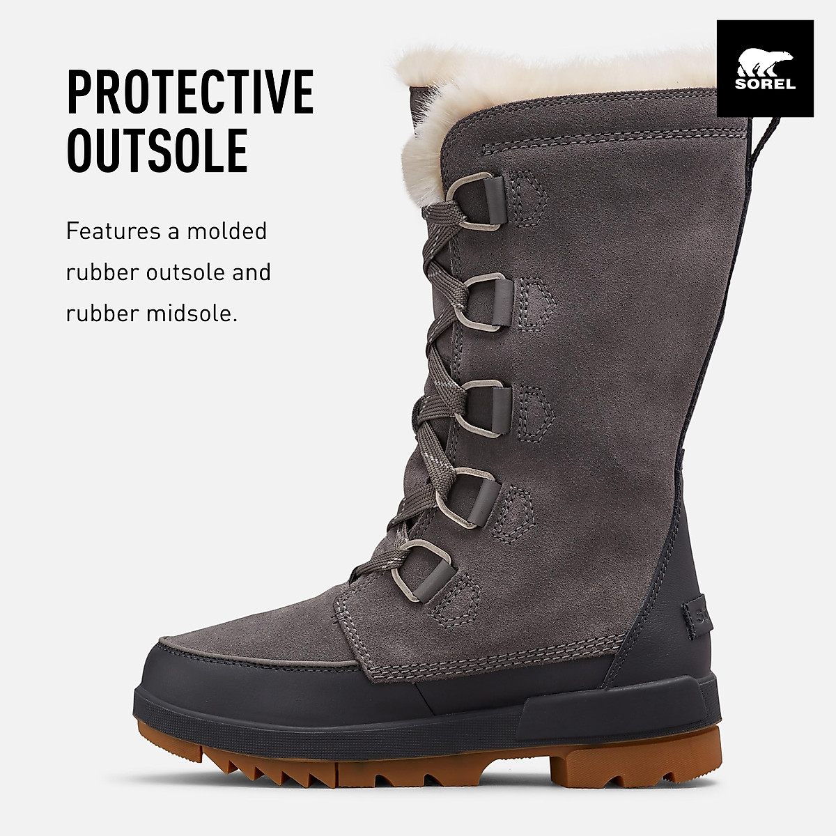 Sorel Tivoli IV Tall Waterproof Women's Boots - Quarry - Size 10