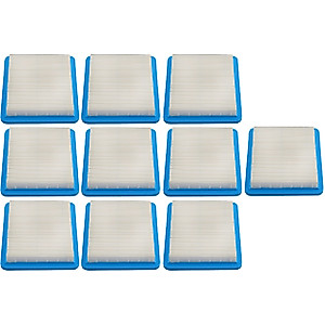 LEFITPA Replacement 10 Packs Air Filter for Briggs & Stratton 399959 4101 4915 491588 491588S 5043 5043A 5043D 5043H 5043K for Ariens 21529800 for John Deere LG491588JD PT15853 for Toro 119-1909