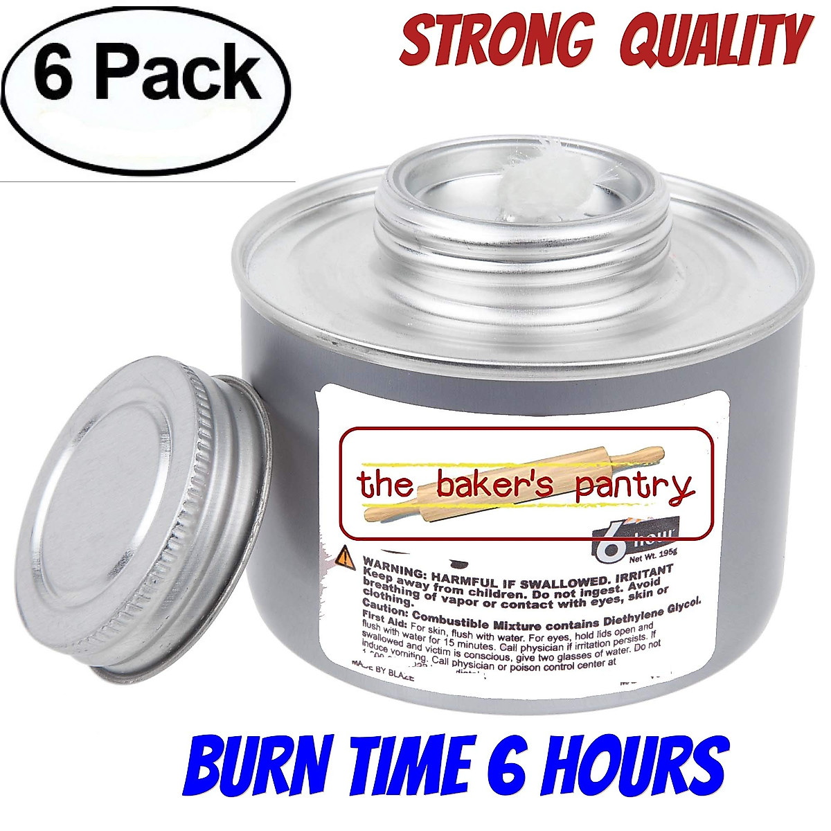 chafing fuel 6 hour,Chafing Gel Dish Fuel 6 Cans, Entertainment Cooking Fuel gel fuel cans, 6 hours cooking fuel cans, cooking fuel gel (6, 6 Hour)
