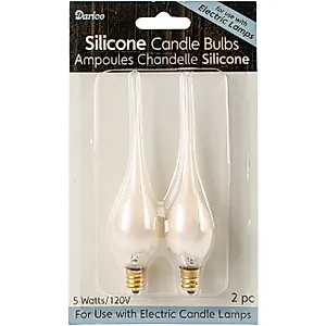 Silicone Pearlized Gold Bulbs 2/Pkg-5w