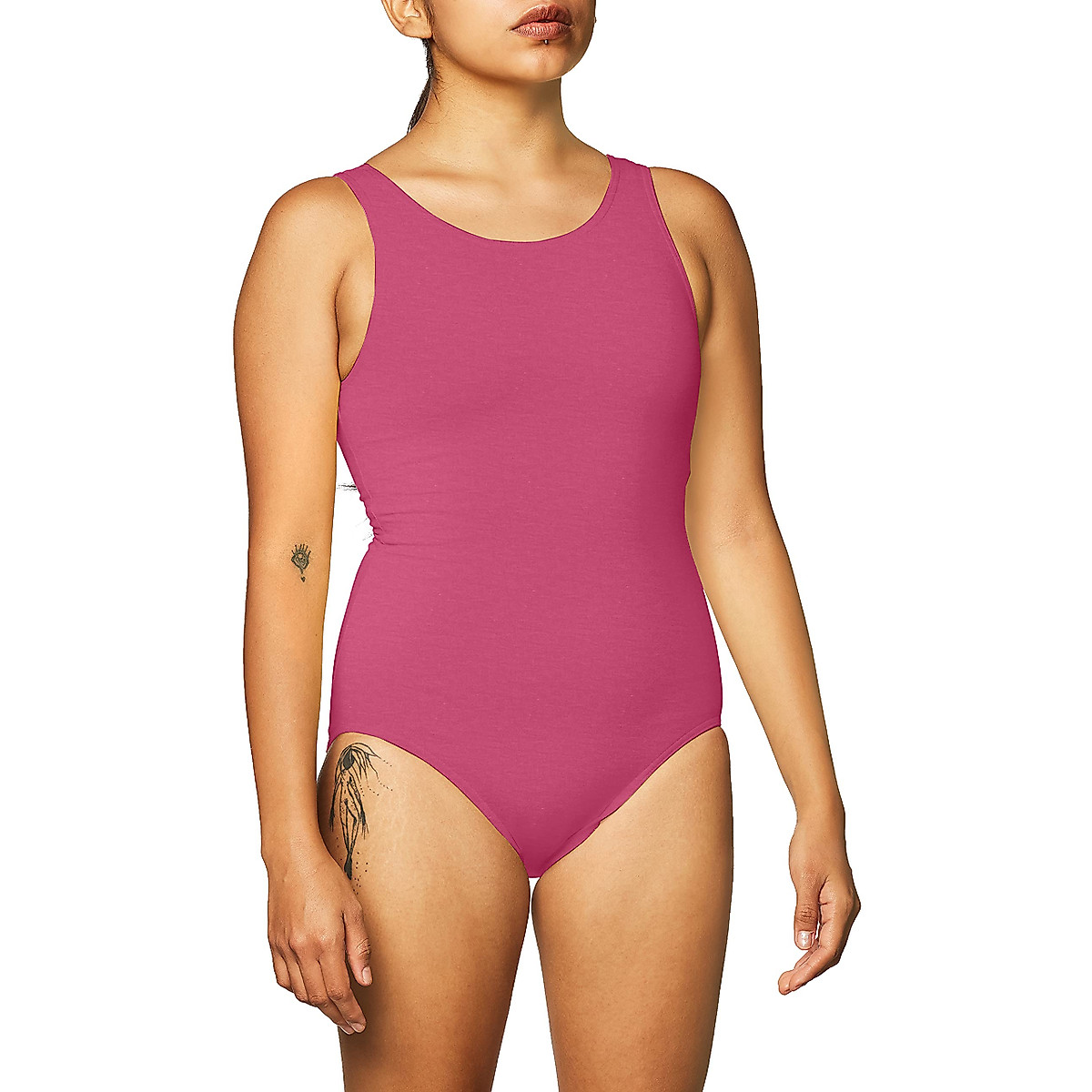 Capezio High-Neck Tank Leotard - Size X-Small, Candy Pink