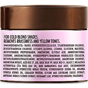 PURE NATURE LUX SPA Purple Hair Mask for Bleached and Blonde Hair - Deep Conditioning Treatment for Women to Remove Yellow Highlights and Repair Dry, Damaged Hair - Hydrate Colored Hair