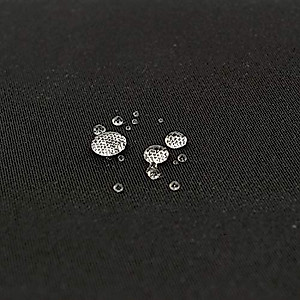 Canvas Waterproof Fabric 6OZ 58 Inches Wide by The Yard (Black,1 Yard)