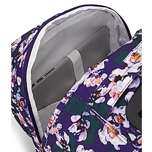 JanSport Driver 8 Rolling Backpack and Computer Bag, Purple Petals - Durable Laptop Backpack with Wheels, Tuckaway Straps, 15-inch Laptop Sleeve - Premium Bag Rucksack