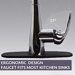 Westbrass KA03A-12 Dual Sensor-Touchless Motion Sensor Control Kitchen Faucet with Pull Down Sprayer Head, Oil Rubbed Bronze