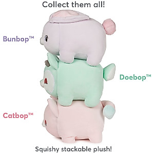 GUND Glow Bops CatBop Cat Stuffed Animal, Touch Activated Glow in The Dark LED Plush Toy, 8”