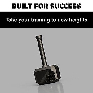 Tribe WOD Hammer Kettlebell 35LB | Thor Hammer 16kg for Cardio Training | Hand weights & workout Home Gym Equipment sets for Women & Men (15-70lb) | Stormbreaker Shake weight