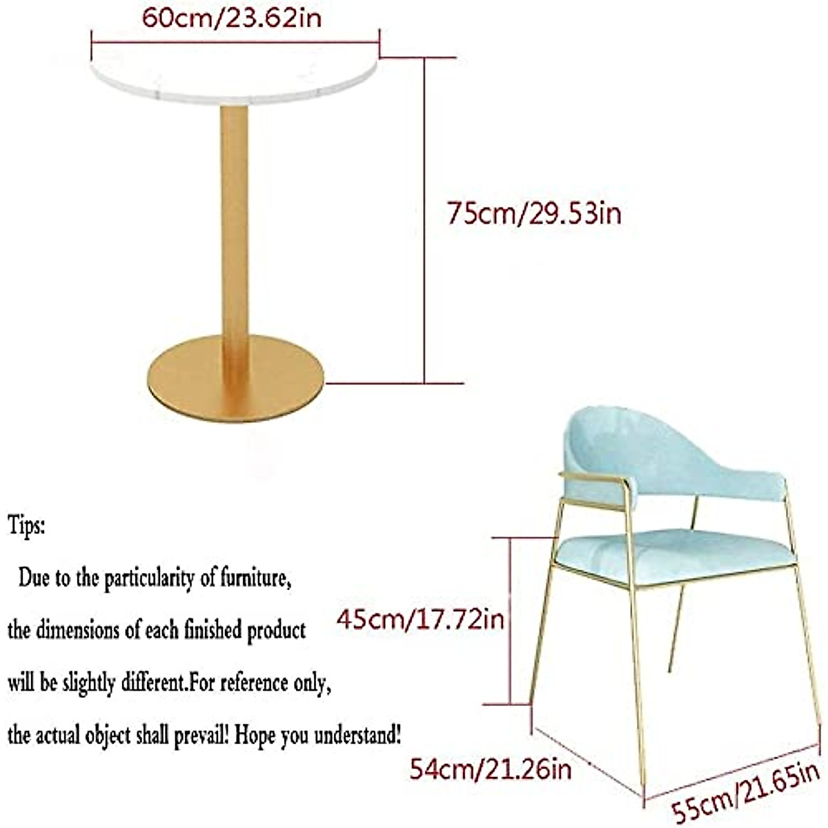 Office Business Hotel Lobby Dining Table Set, Office Reception Room Small Conference Table Set, Office Table and Chair Combination Reception Hotel Reception Leisure Table Balcony Study Restaurant Livi