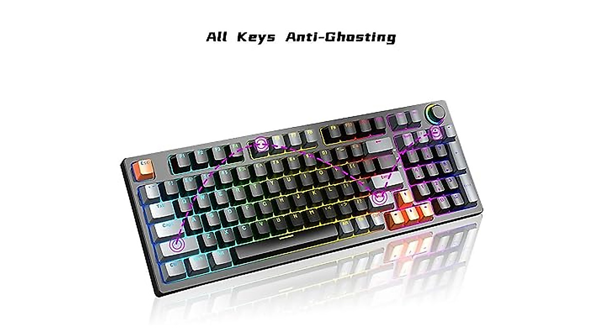 SAMA SM68 Wireless Gaming Keyboard - RGB, 68 Keys