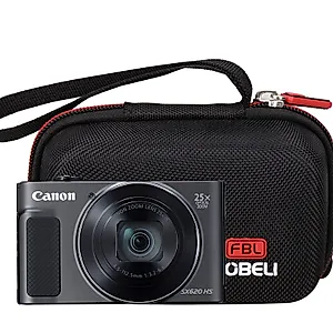 FBLFOBELI EVA Hard Travel Carrying Case for Canon PowerShot SX740/ SX730/ SX720/ SX620/ G7X Digital Camera, Shockproof Compact Storage Bag (Case Only)