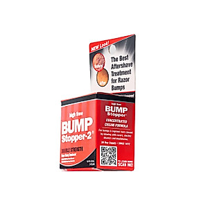 Bump Stopper 2 Double Strength Razor Bump Treatment | Formulated to Relieve Razor Burn | Eliminates Ingrown Hairs | Aftershave For Men - 0.5 OZ