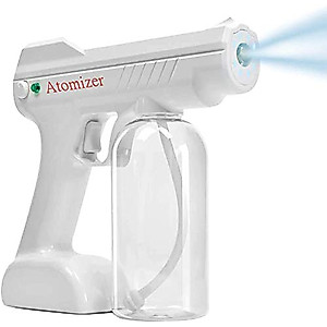 Oriflame Steam Gun, Handheld Rechargeable Nano Atomizer 27oz Large Capacity ULV Electric Sprayer Nozzle Adjustable Fogger for Home, Office, School or Garden