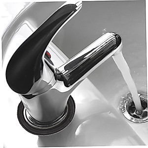 Veemoon 1 Set Horseshoe Mounting Accessories Fixing Bracket Sink Holder Tap Fixing Tool Wash Basin Tap Fixing Fitting Locknuts Kitchen Antiloosing Nut Washers Anti-Loose Faucet Copper