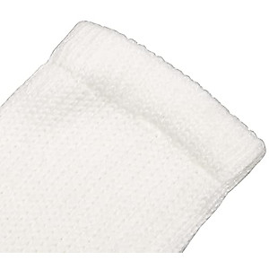 Thorlos TX Max Cushion Crew Tennis Socks, White (1 Pair), Large