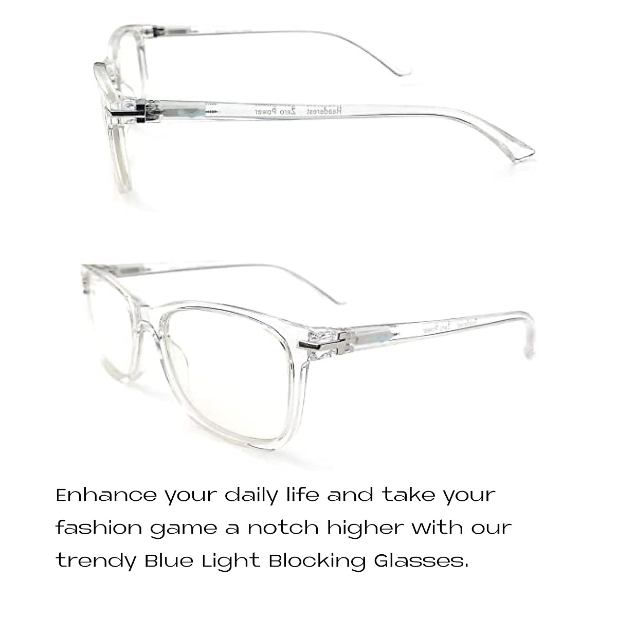 Readerest Blue Light Blocking Reading Glasses (Clear, 1.75 Magnification) Computer Eyeglasses With Thin Reflective Lens, Antiglare, Eye Strain, UV Protection, Stylish For Men And Women