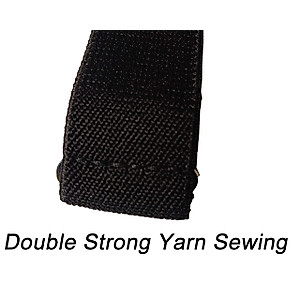 Cyprinus Carpio 2 Pieces Adjustable Shirt Sleeve Holders Anti-Slip Armbands Elastic Sleeve Garters for Women Men(3/4" *12 1/2" BLACK)