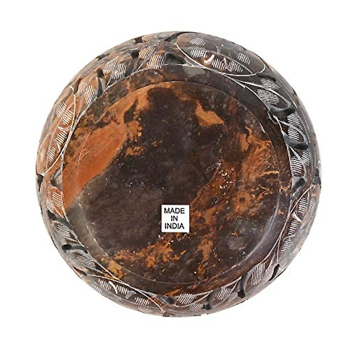 Soapstone Smudge Bowl for Scrying - 5”x 2” - Incense Burner, Wiccan Rituals, Divination