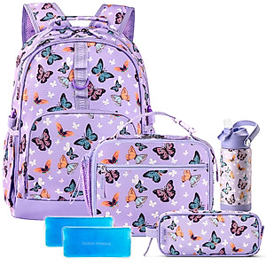 Choco Mocha Preschool Backpack for Girls Flora Backpack for Toddler Girls Preschool Backpacks for Girl Bookbag 14 inch Prek Backpack for Kids with Chest Strap Child 2-4 3-5 Gifts, Blue