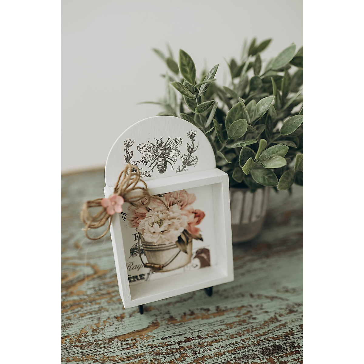 Rub on Transfers for Crafts and Furniture | 3 Design Sheets 6”x 12” | Home Decor Transfers | Furniture and Craft Decals | by Thymeless Designs (French Market Peonies)