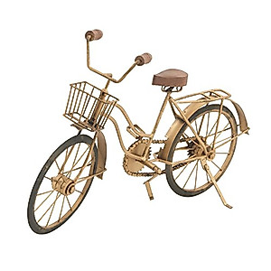 Deco 79 Metal Bike Sculpture, 19" x 5" x 12", Brown