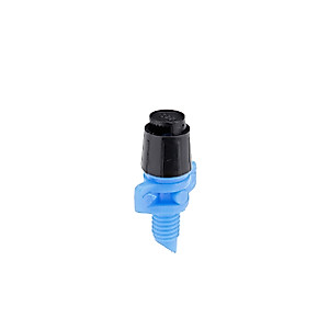 Raindrip 090JET010B, Micro Spray Jet, Quarter-Circle Pattern, Fan Spray, with 10-32 Threaded Inlet, Drip Irrigation Emitters for Drip Irrigation Gardening Systems, 10-Pack, Blue and Black