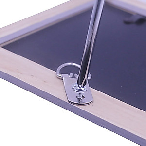 Heavy Duty D-Ring Picture Hangers with Screws, 30 Pcs Large Wide D Ring Picture Hanging Hardware, 2 Holes Picture Hooks for Mirror, Clock, Decoration, Paintings, Artwork Picture Frame