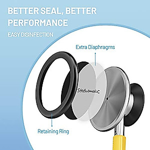 Lightweight Dual Head Stethoscope and Pruple Manual BP Cuff