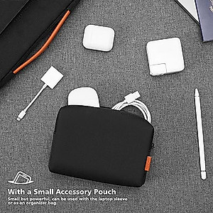 KIZUNA Laptop Sleeve Case 13 Inch Computer Carrying Bag for 14" IdeaPad Flex 5i /13" MacBook Air/14 Lenovo ThinkPad X1 Carbon/Yoga S740/14 ThinkPad T14 2022/14" DELL Latitude 14 5401/Huawei,Black