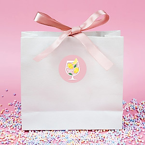 Gooji Lemon Thank You Stickers, 500 Roll Pack Bulk Pack for Wedding, Party Favors, or Small Business Packaging, 1.5 inch Supporting My Purchase Order Labels, Baby Bridal Shower, Custom Envelopes Seal