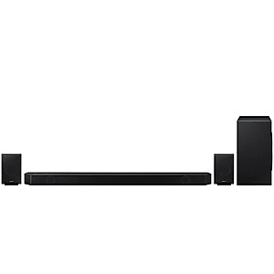 SAMSUNG HW-Q990B 11.1.4ch Soundbar w/Wireless Dolby Atmos/DTS:X and Rear Speakers, 2022 HW-Q990B/ZA Bundle with Sony RF400 Wireless Home Theater Headphones and 2 Deco Gear HDMI Cables